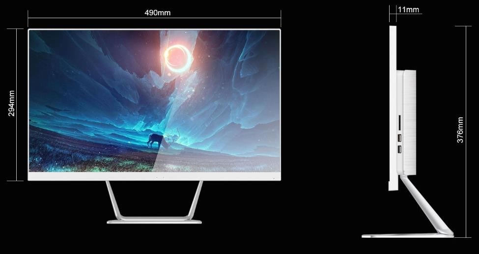 PC de sobremesa Intel G10-G12 DDR4 RAM Dual HD de la pulgada AIO de H510M/B 21,5